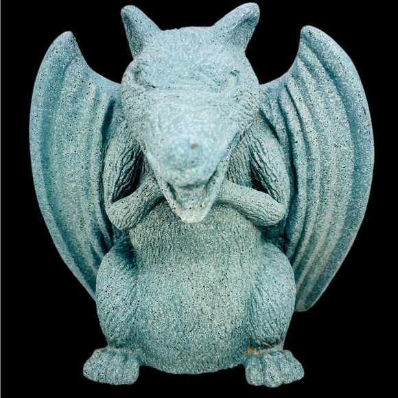 Holiday | Vintage Halloween Factory Rat Bat Gargoyle Statue Plastic ...